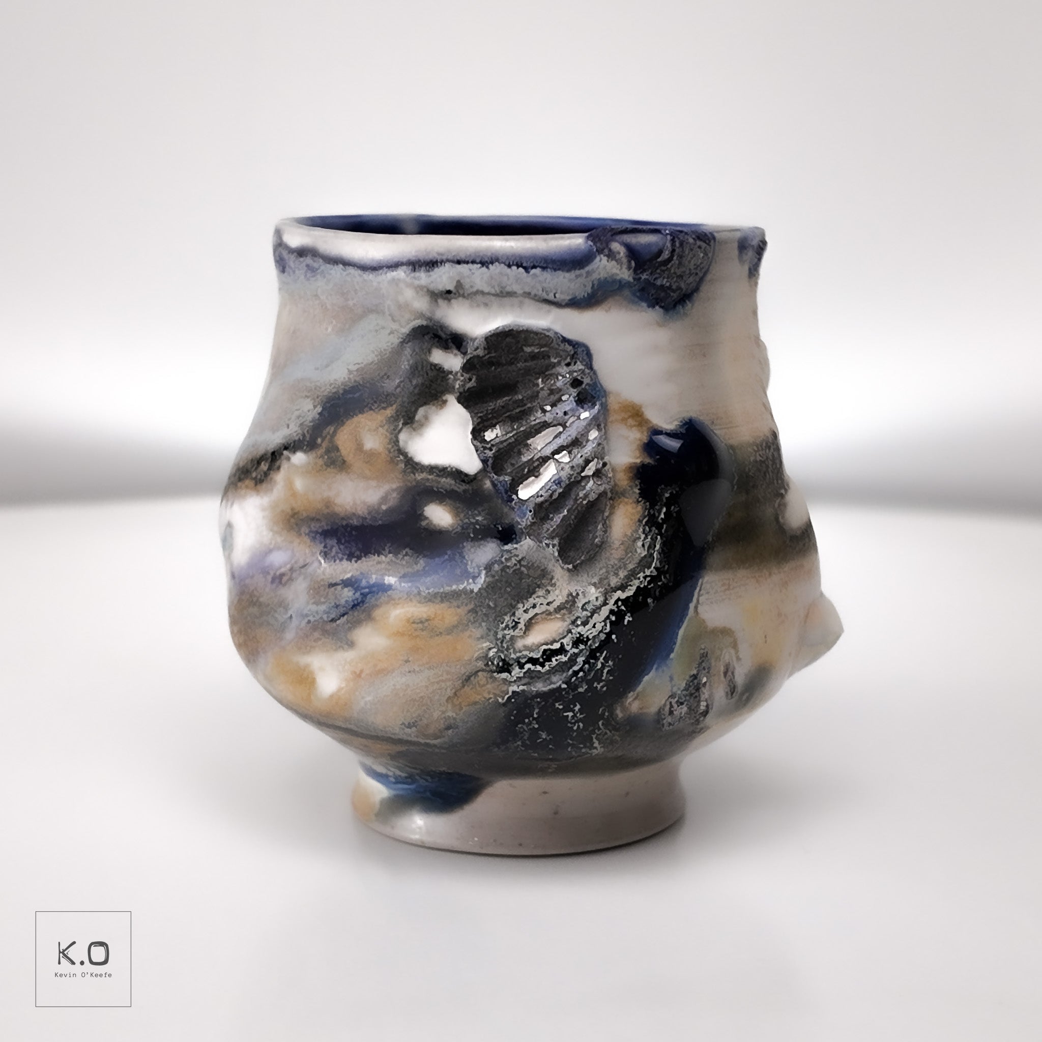 "Handcrafted Ceramic Cup | Unique Artisan Cup + Handle Reflecting ...